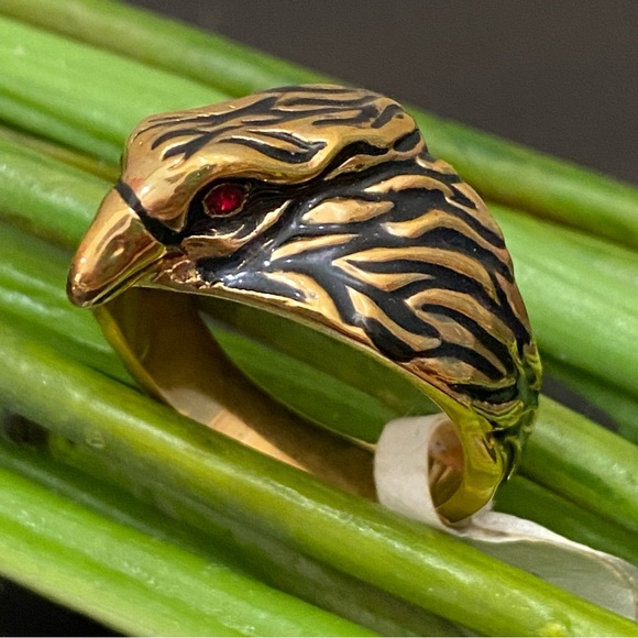 Accessories | Vintage Rs Covenant Goldplated Eagle Mens Fashion Ring ...